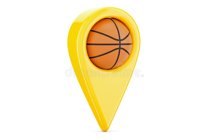 Basketball Map Marker Stock Illustrations – 394 Basketball Map Marker ...