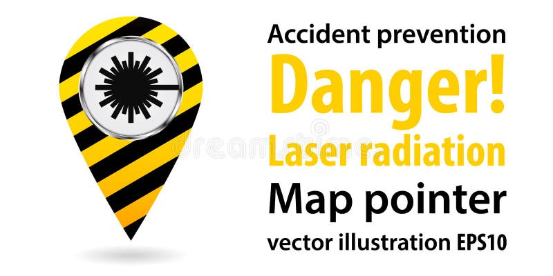 Map Pointer. Danger Laser Radiation. Safety Information. Industrial ...