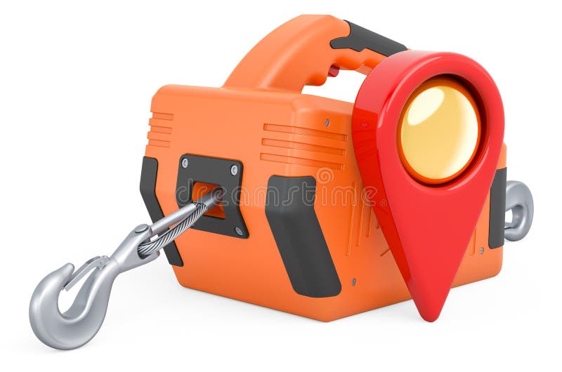 Electric winch drawings stock vector. Illustration of load - 253060225