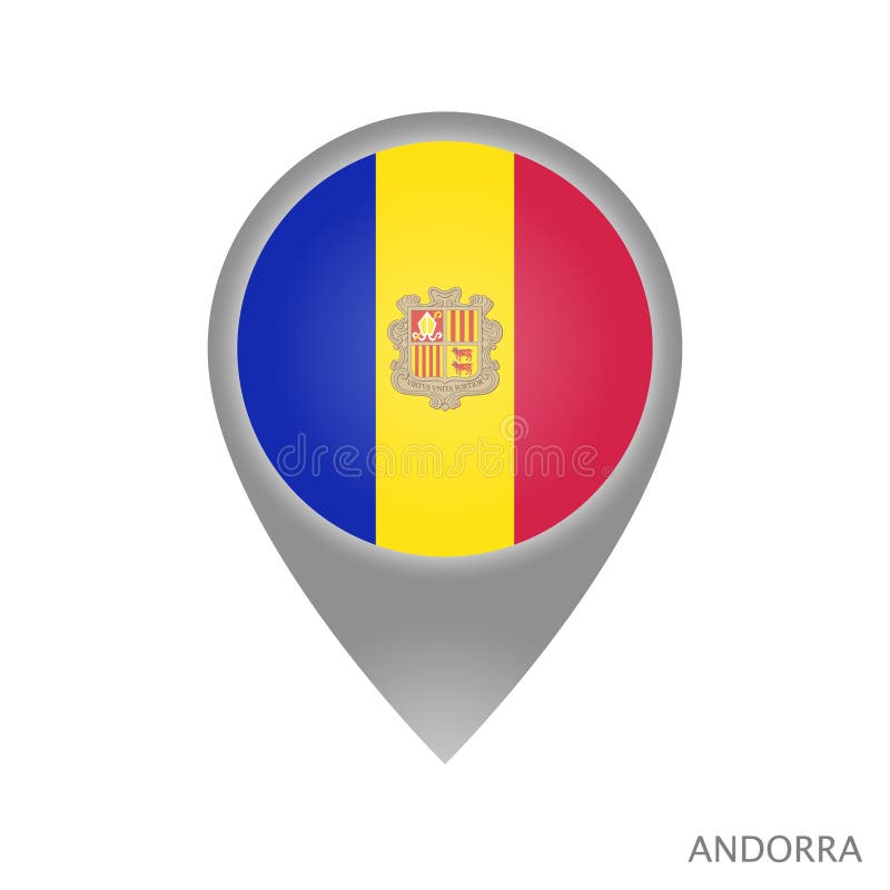 Map Pointer with Flag of Andorra Stock Vector - Illustration of ... Map Pointer with Flag of Andorra Stock Vector - Illustration of ...