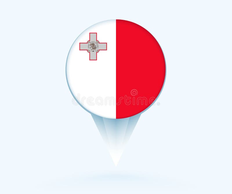 Malta Blue Low Poly Map with Capital Valletta Stock Vector ...