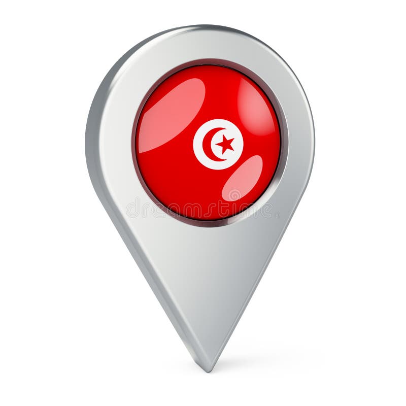 Tunisia Map Flag Pointer Stock Illustrations 77 Tunisia Map Flag