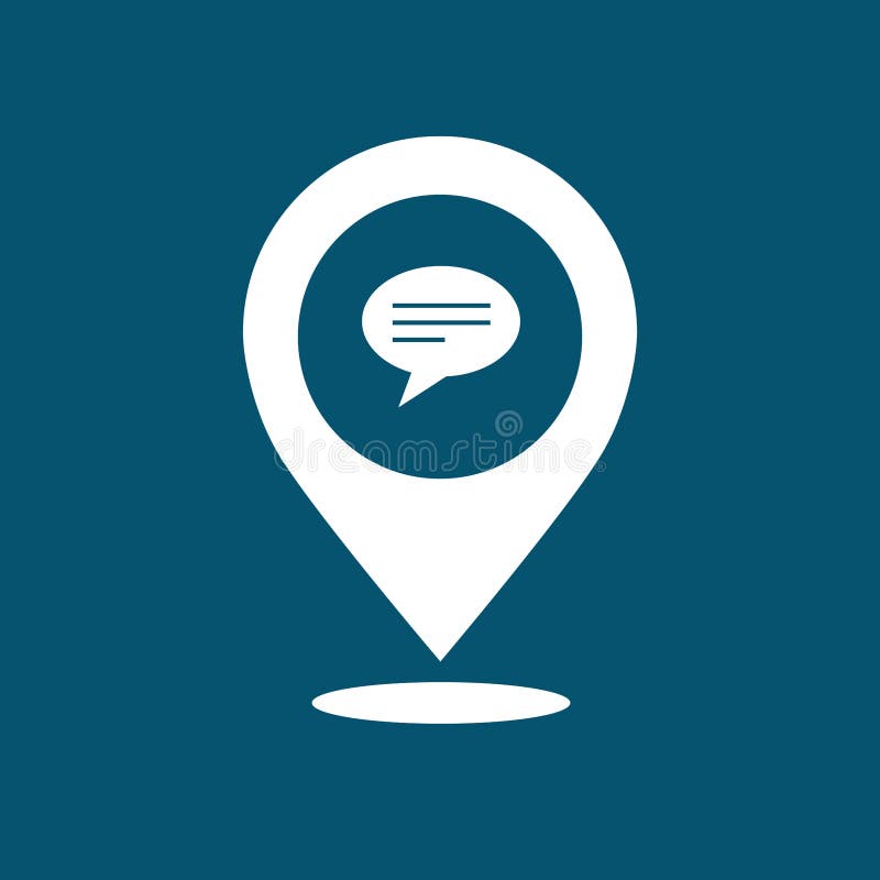 Map Pointer Flat Icon. Vector Eps 10 Stock Vector - Illustration of location, flat: 250561575