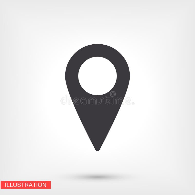 Map Pointer Flat Icon. Vector Eps 10 Navigation Search Engine Design Flat Stock Illustration ...