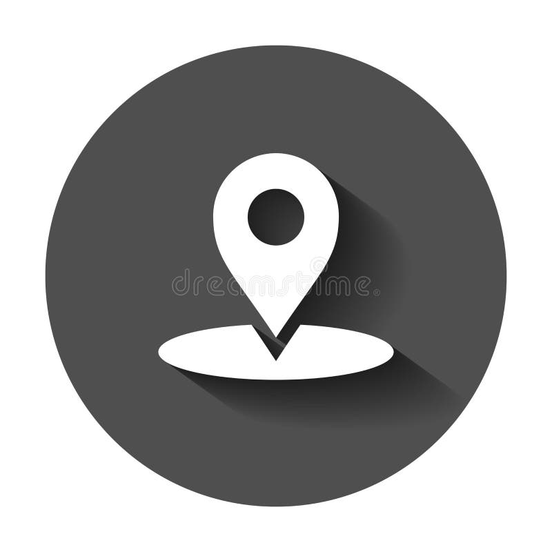 Map Pointer in Flat Style. Gps Navigation Mark Illustration with Stock ... Map Pointer in Flat Style. Gps Navigation Mark Illustration with Stock ...