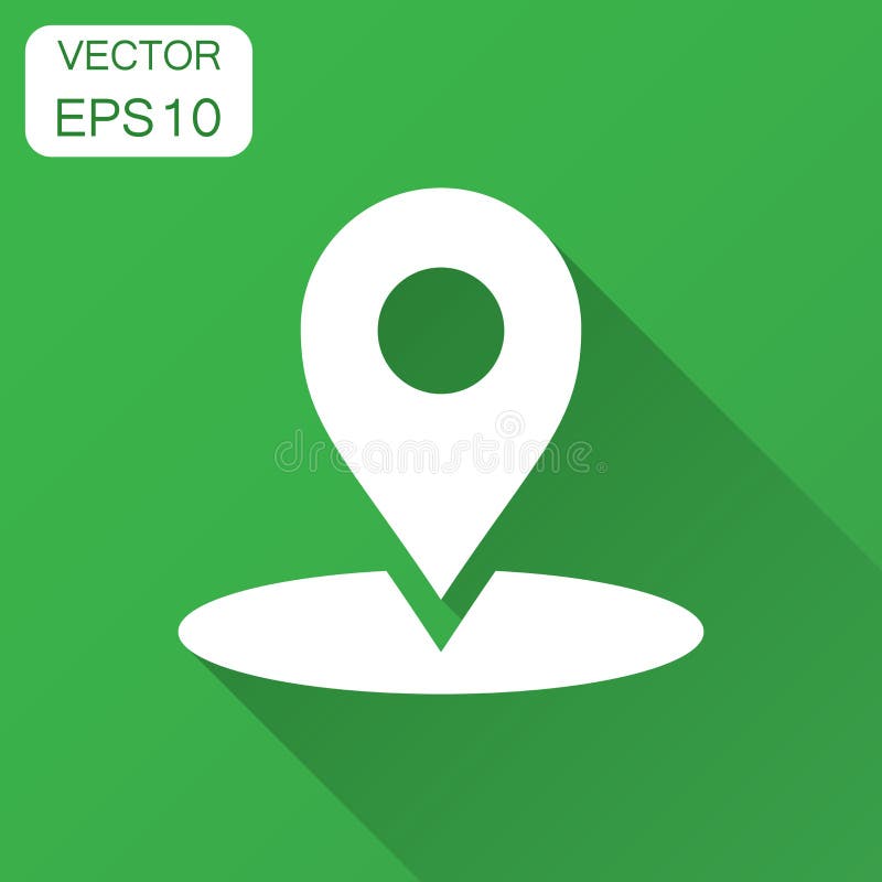 Map Pointer in Flat Style. Gps Navigation Mark Illustration with Stock ... Map Pointer in Flat Style. Gps Navigation Mark Illustration with Stock ...