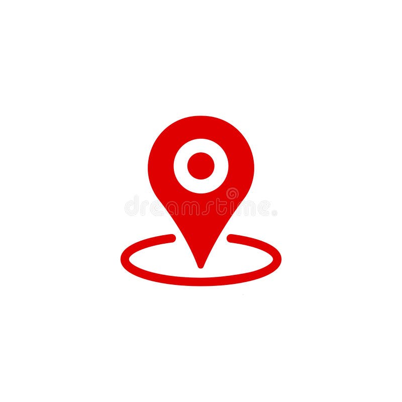 Map Pointer, Geo Pin, Location Icon in Red or Geolocation, Gps, on ... Map Pointer, Geo Pin, Location Icon in Red or Geolocation, Gps, on ...