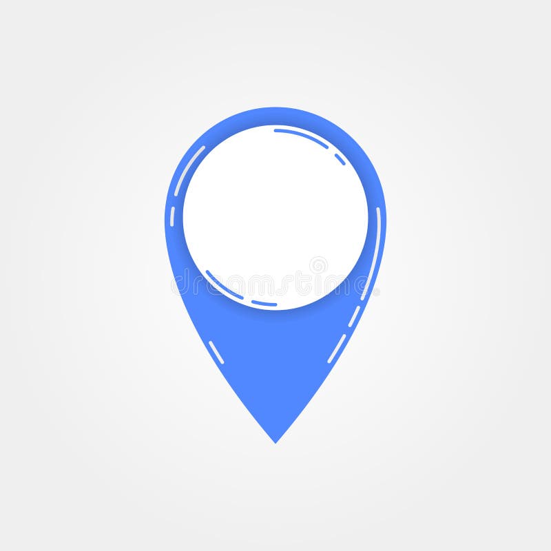 Map Pointer Icon - Blue Vector Stock Vector - Illustration of business ...