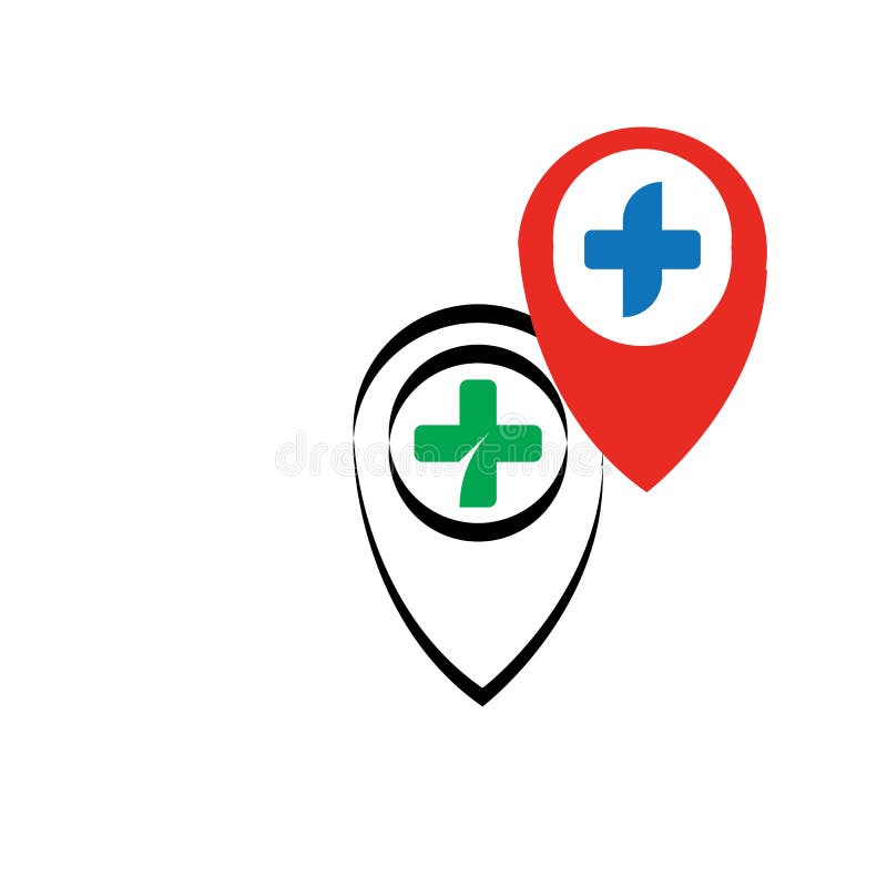 Hospital Symbol Map Stock Illustrations – 5,600 Hospital Symbol Map ...