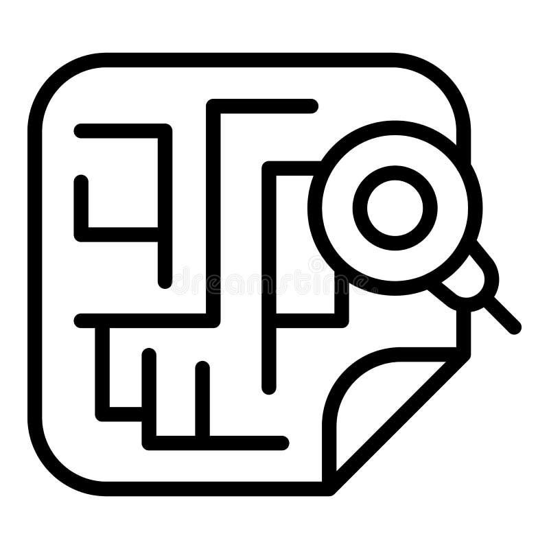 Map Pointer Icon Outline Vector. Shop Store Stock Vector - Illustration ...