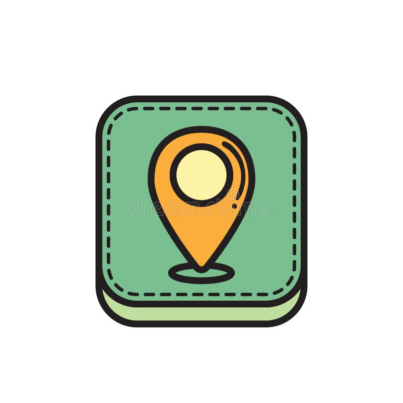 Map Pointer Icon. Vector Illustration Decorative Design Stock Vector ...