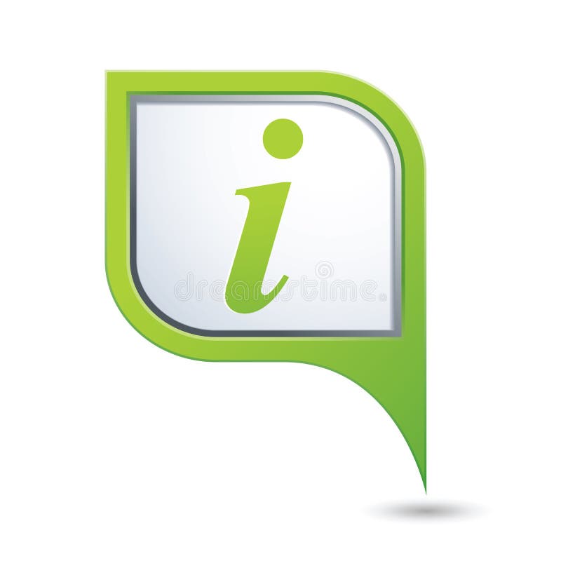 Map Pointer with Information Icon Stock Vector - Illustration of info ...