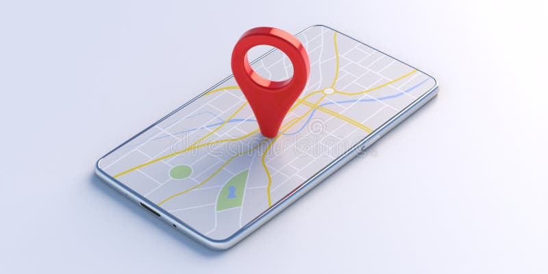 Cellphone Map Location Marker Stock Illustrations – 585 Cellphone Map ...