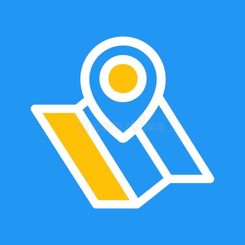 Map Pointer Logo - Vector Icon, Flat Design Stock Vector - Illustration ...