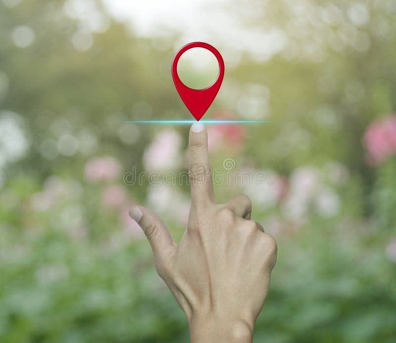 Map Pointer Navigation Concept Stock Image - Image of online, flower ...