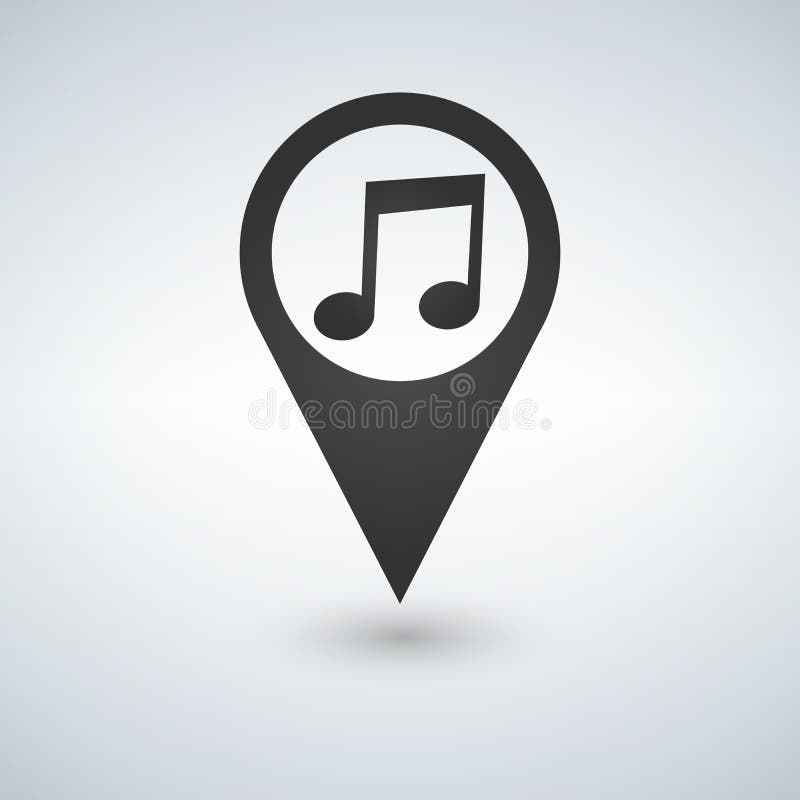 Map Pointer Blank Icon Illustration, Template. Stock Illustration ...