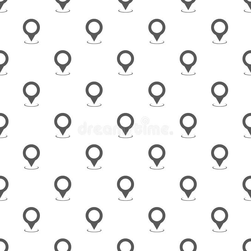 Map Pointer Pattern Seamless Stock Illustration - Illustration of place, repeat: 122988543