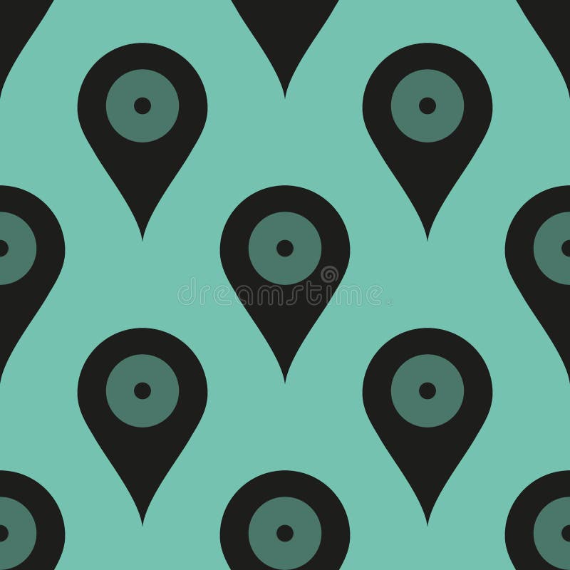 Map Pointer Pattern Vector Seamless Repeating for Any Web Design Stock Vector - Illustration of ...
