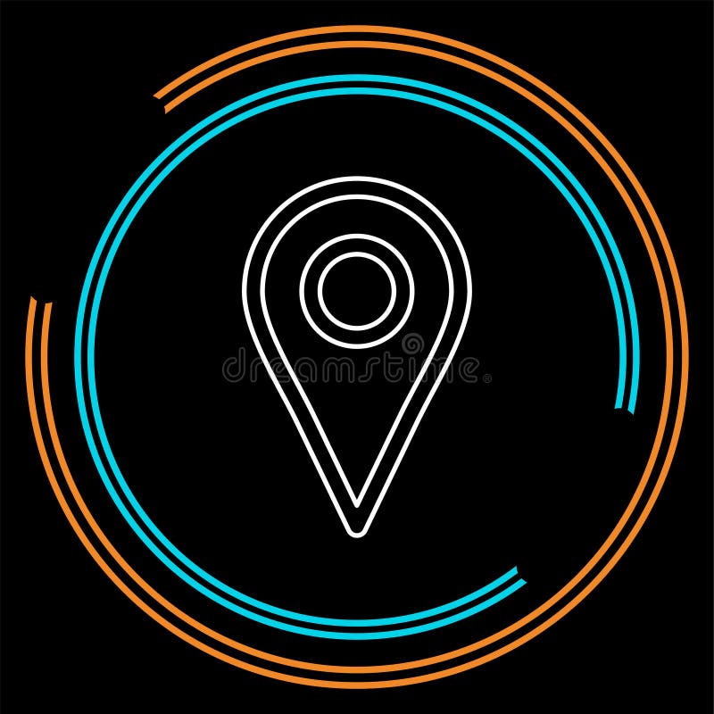 Map Pointer, Map Pin, Map Icon - Arrow Pin, Compass Location Stock ...