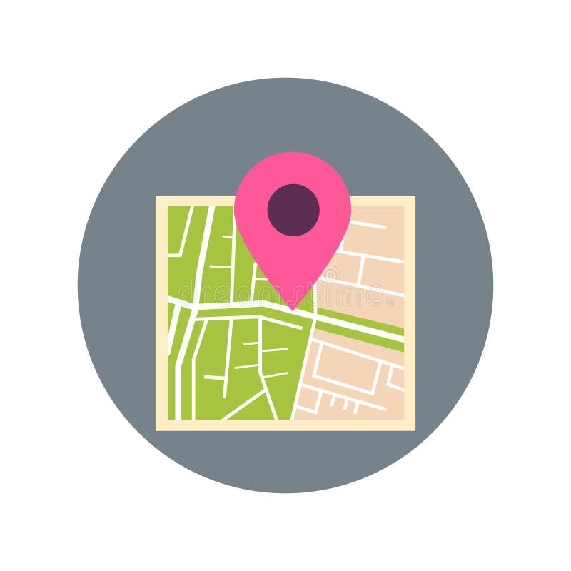 Map with Pointer Pin Icon Travel Destination Concept Stock Vector ... Map with Pointer Pin Icon Travel Destination Concept Stock Vector ...