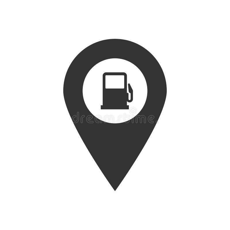 Gas Station Icon Map Pointer Stock Illustrations – 1,687 Gas Station ...
