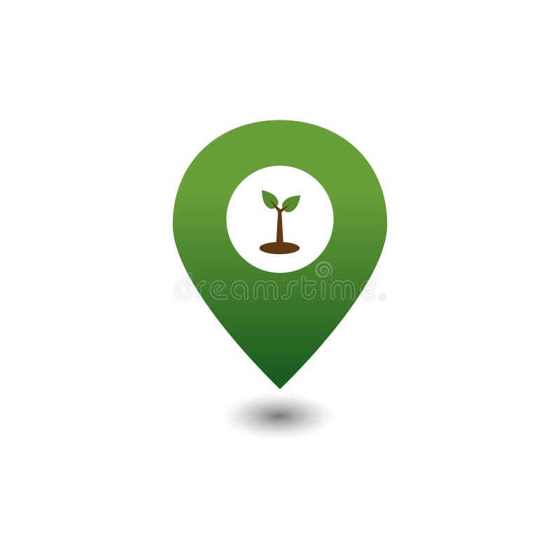 Map Pointer Plant Vector Design Template Illustration Stock Vector ...