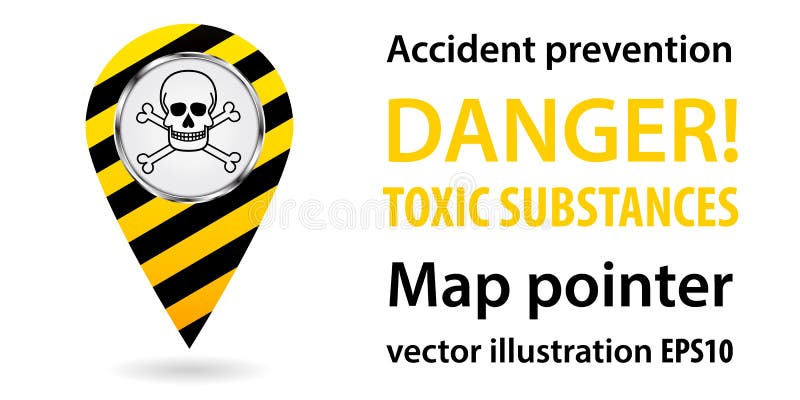 Map Pointer. Safety Information. Industrial Design. Vector ...