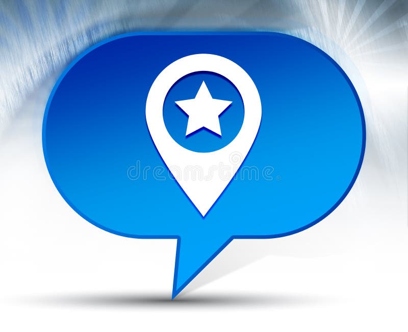Map Pointer Star Icon Abstract Blue Background Illustration Design ...