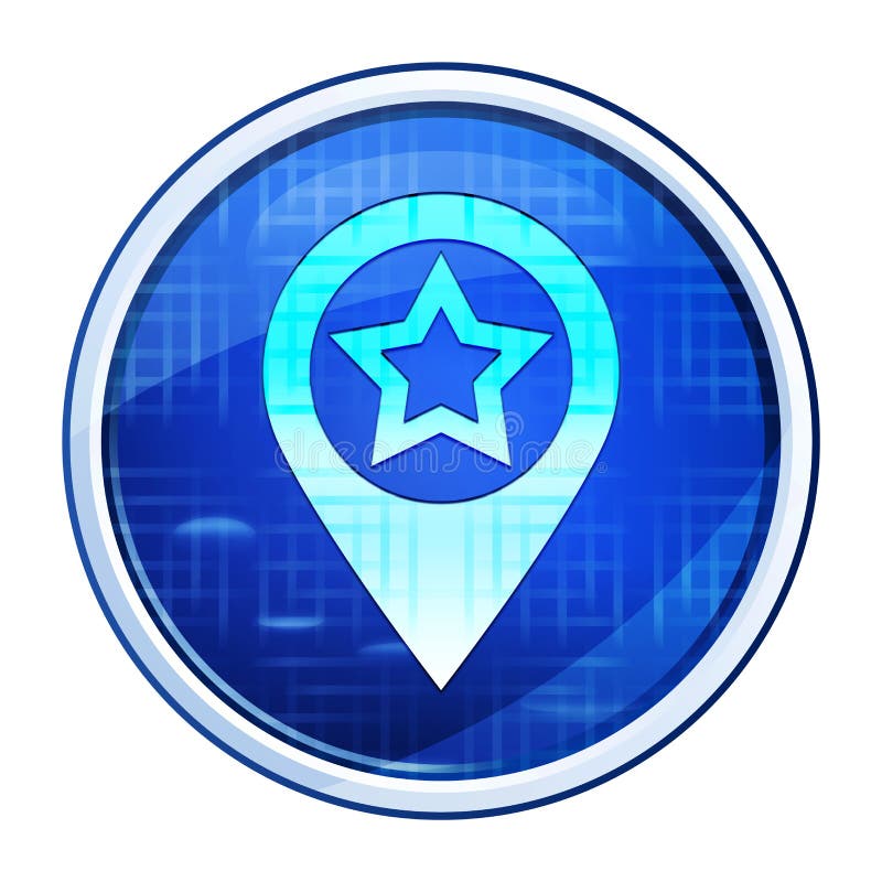 Map Pointer Star Icon Abstract Blue Background Illustration Design ...