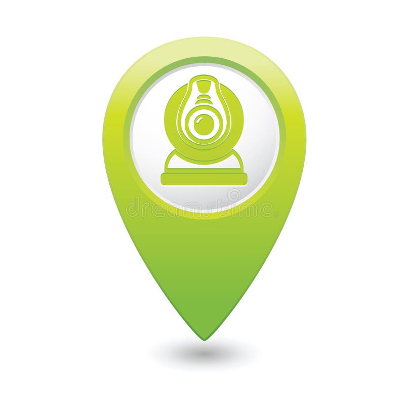 Map Pointer Surveillance Camera Icon Stock Illustrations – 96 Map ...
