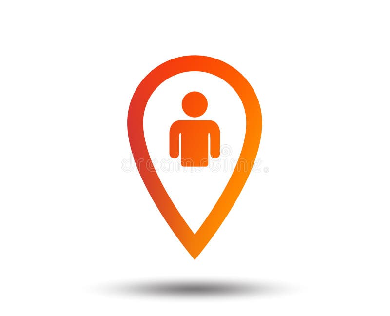 Map Pointer User Sign Icon. Marker Symbol. Stock Vector - Illustration ...