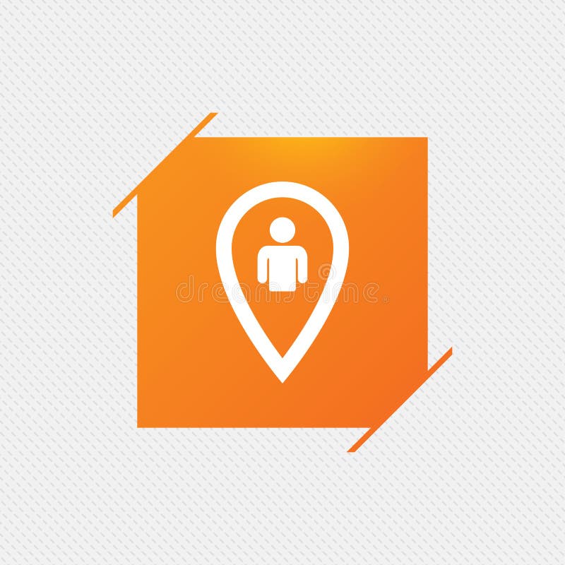 Map Pointer User Sign Icon. Marker Symbol. Stock Vector - Illustration ...