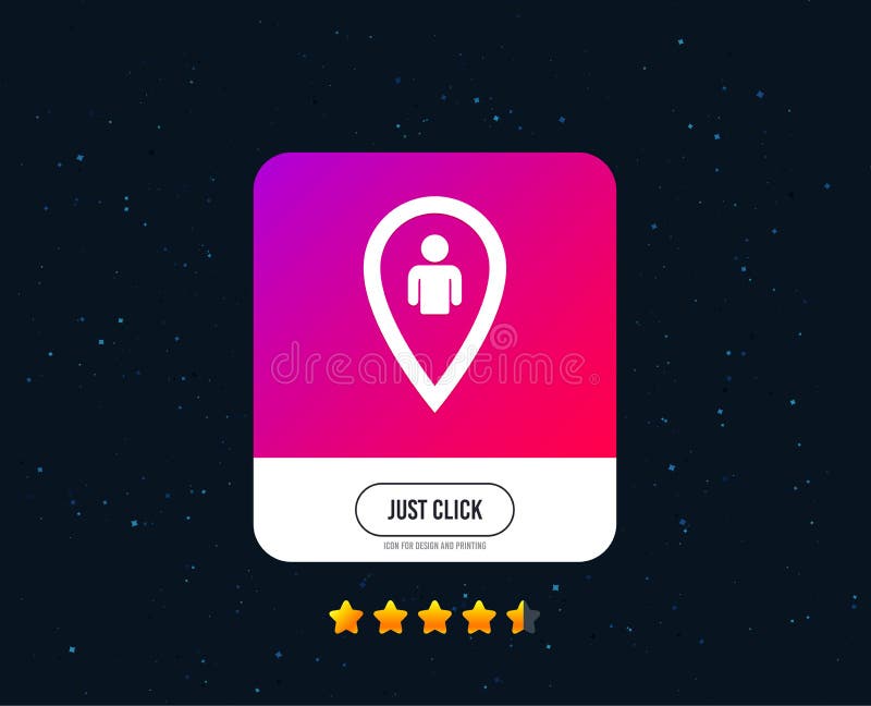 Map Pointer User Sign Icon. Marker Symbol. Vector Stock Vector ...