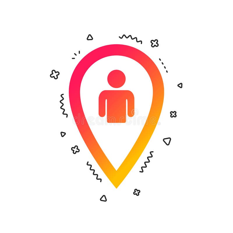 Map Pointer User Sign Icon. Marker Symbol. Vector Stock Vector ...