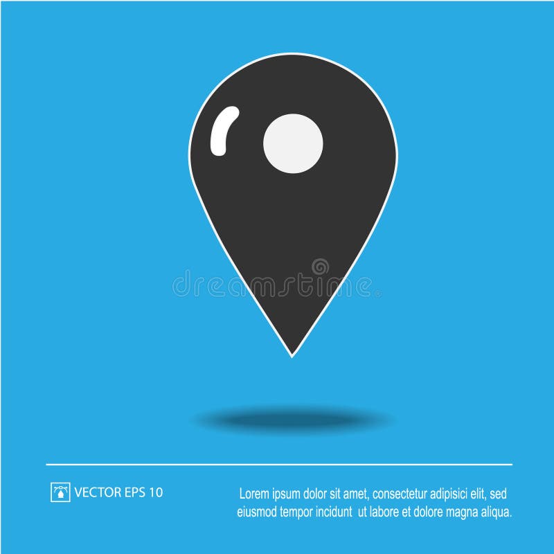 Map Pointer Vector Icon Eps 10. Mark Symbol Stock Vector - Illustration ...