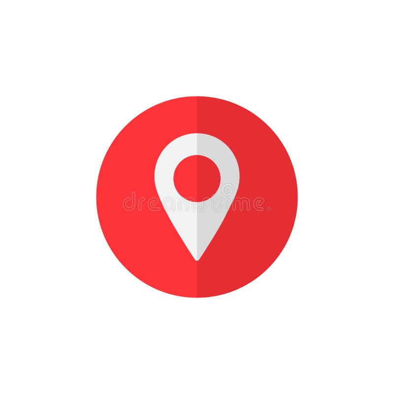 Map Pointer Icon in Blue. GPS Navigation Location Symbol. EPS 10 Stock ...