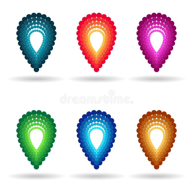 Map pointers stock vector. Illustration of creative, navigation - 47158819