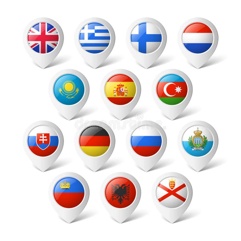 Europe Map Pin Stock Illustrations – 11,072 Europe Map Pin Stock ...