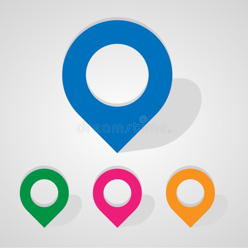 Map Pointers Icon Great for Any Use. Vector EPS10. Stock Vector ...