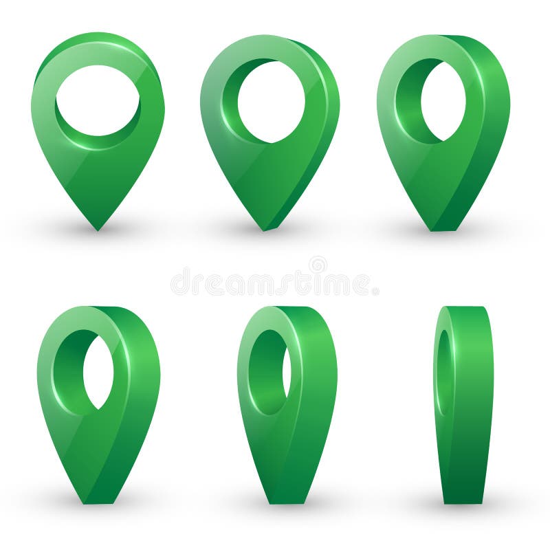 Map pointers vector set stock vector. Illustration of locator - 122044275