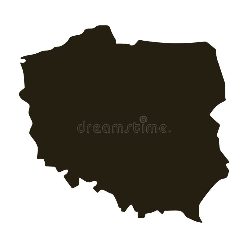 Map of Poland. Outline Map Vector Illustration Stock Vector ...
