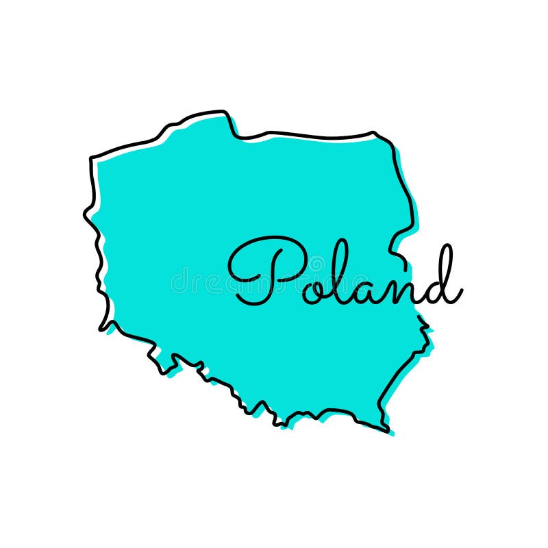 Map of Poland Vector Design Template. Stock Vector - Illustration of ...