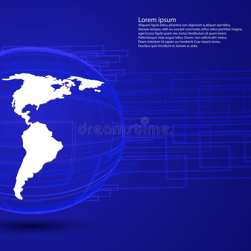 Map Political Abstract of the World Stock Illustration - Illustration ...