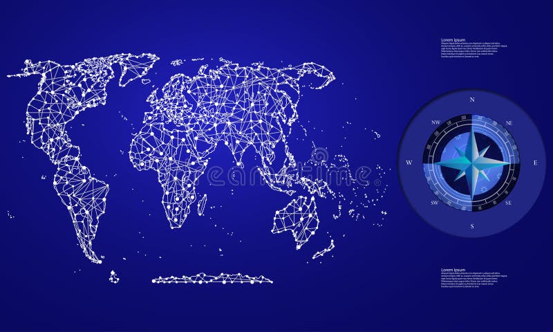 Map Political Abstract of the World Stock Illustration - Illustration ...