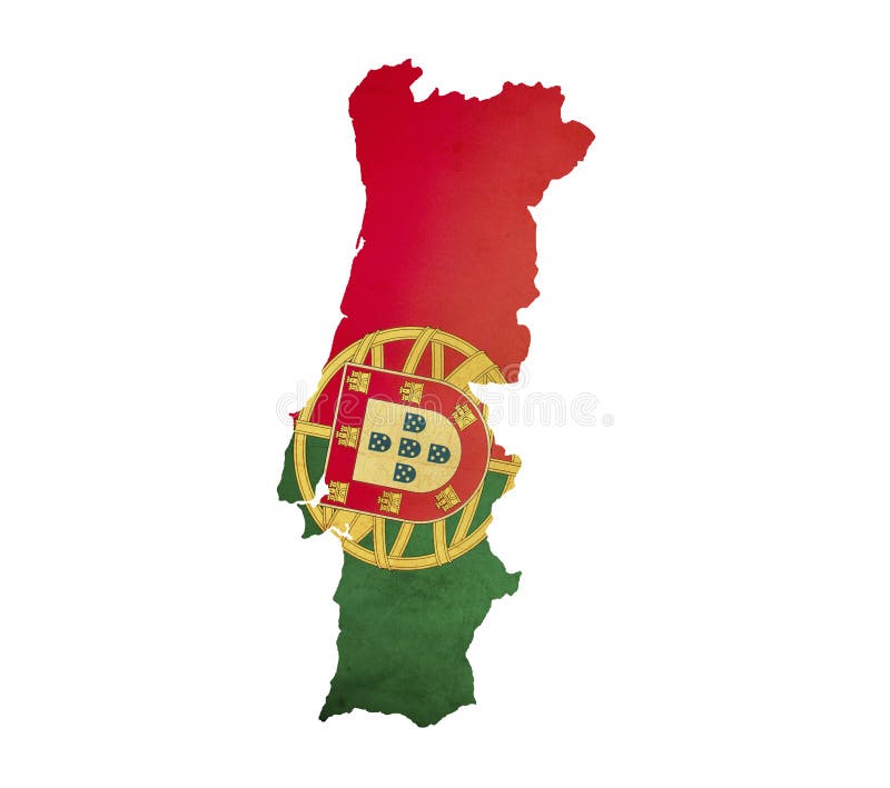 Map of Portugal isolated stock photo. Image of official - 151737552