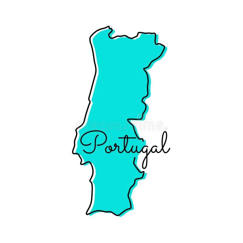 Map of Portugal Vector Design Template. Stock Vector - Illustration of ...