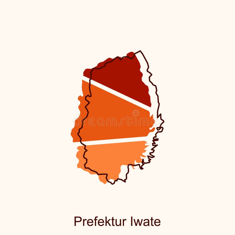 Map of Prefektur Mie Vector Design Template, National Borders and ...