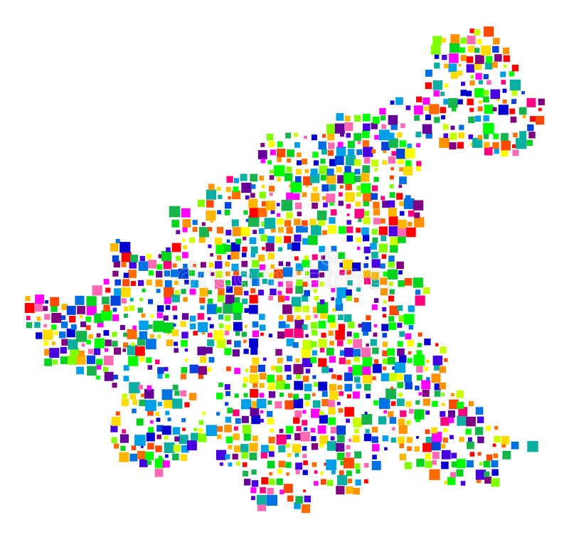 Map of the Province Rieti (it). Stock Vector - Illustration of state ...