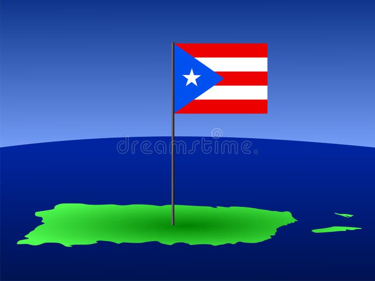 Puerto Rico Flag Outline Stock Illustrations – 208 Puerto Rico Flag ...