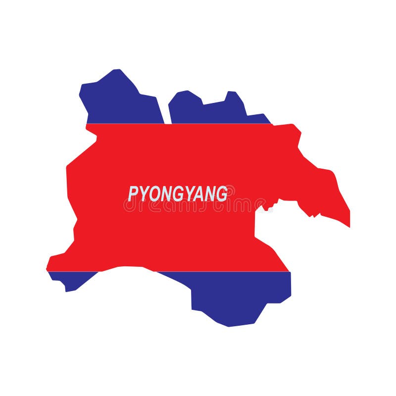 Map of Pyongyang City, North Korea Stock Vector - Illustration of state ...